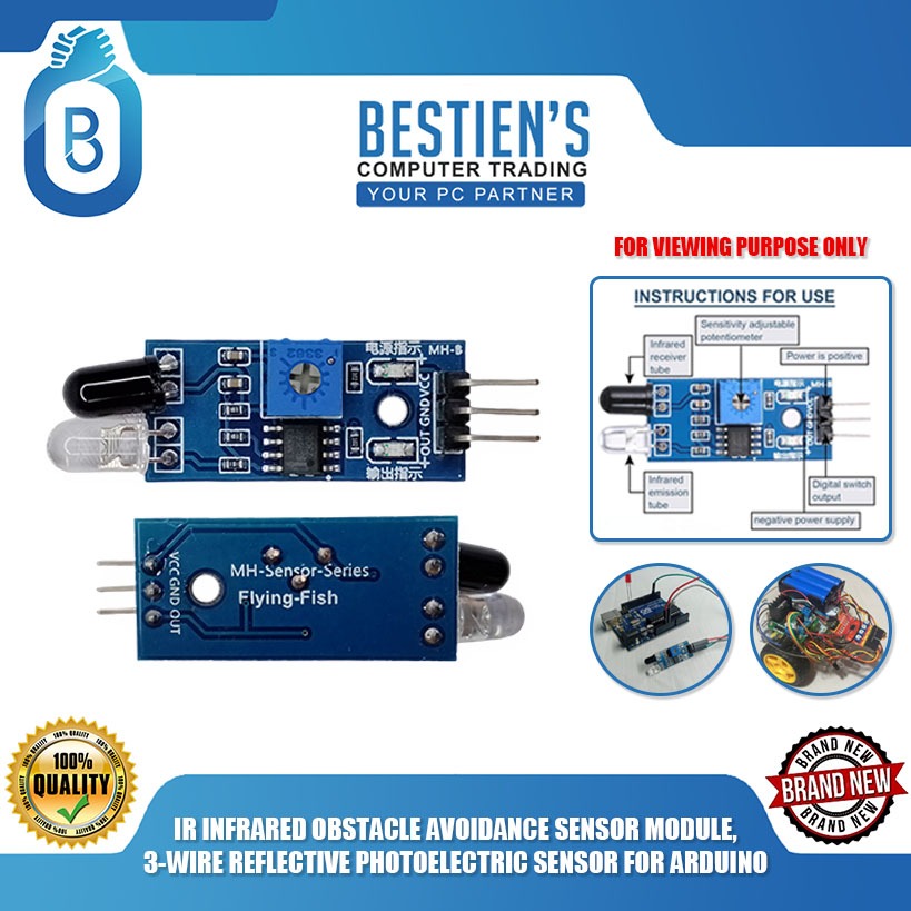 Ir Infrared Obstacle Avoidance Sensor Module 3 Wire Reflective