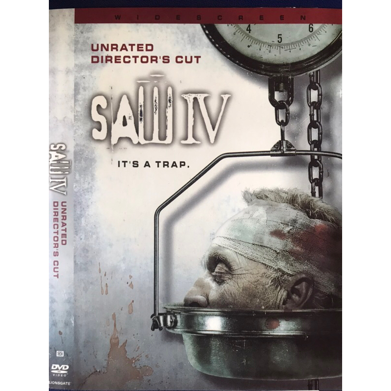 Saw IV It’s a trap Unrated director’s Horror dvd Movie Slasher Thriller classic film | Shopee ...