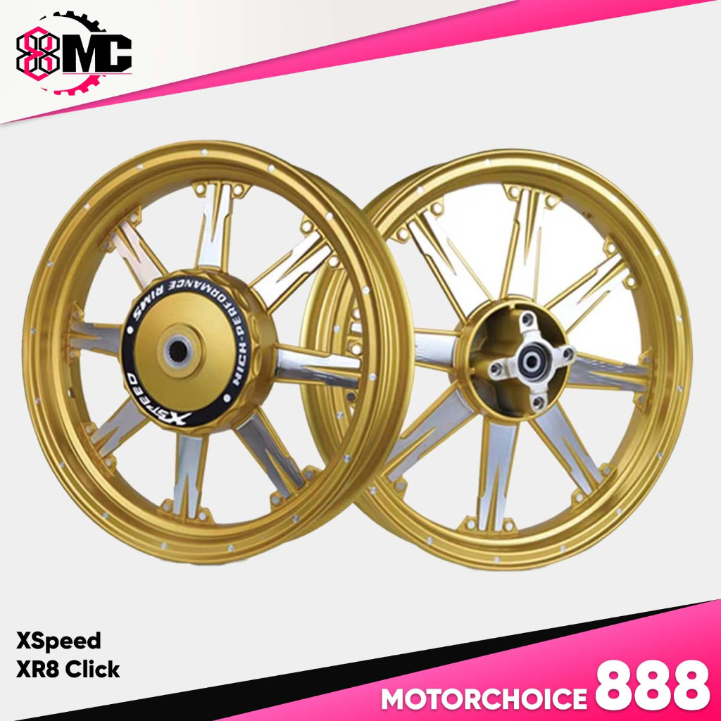 XSPEED MAGS XR8 CLICK 125i 8 Spokes Design ( 4 holes ) | Shopee Malaysia