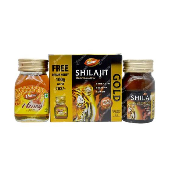 Dabur Shilajit Gold 100% Ayurvedic 20 Capsules |Supplement for Men ...
