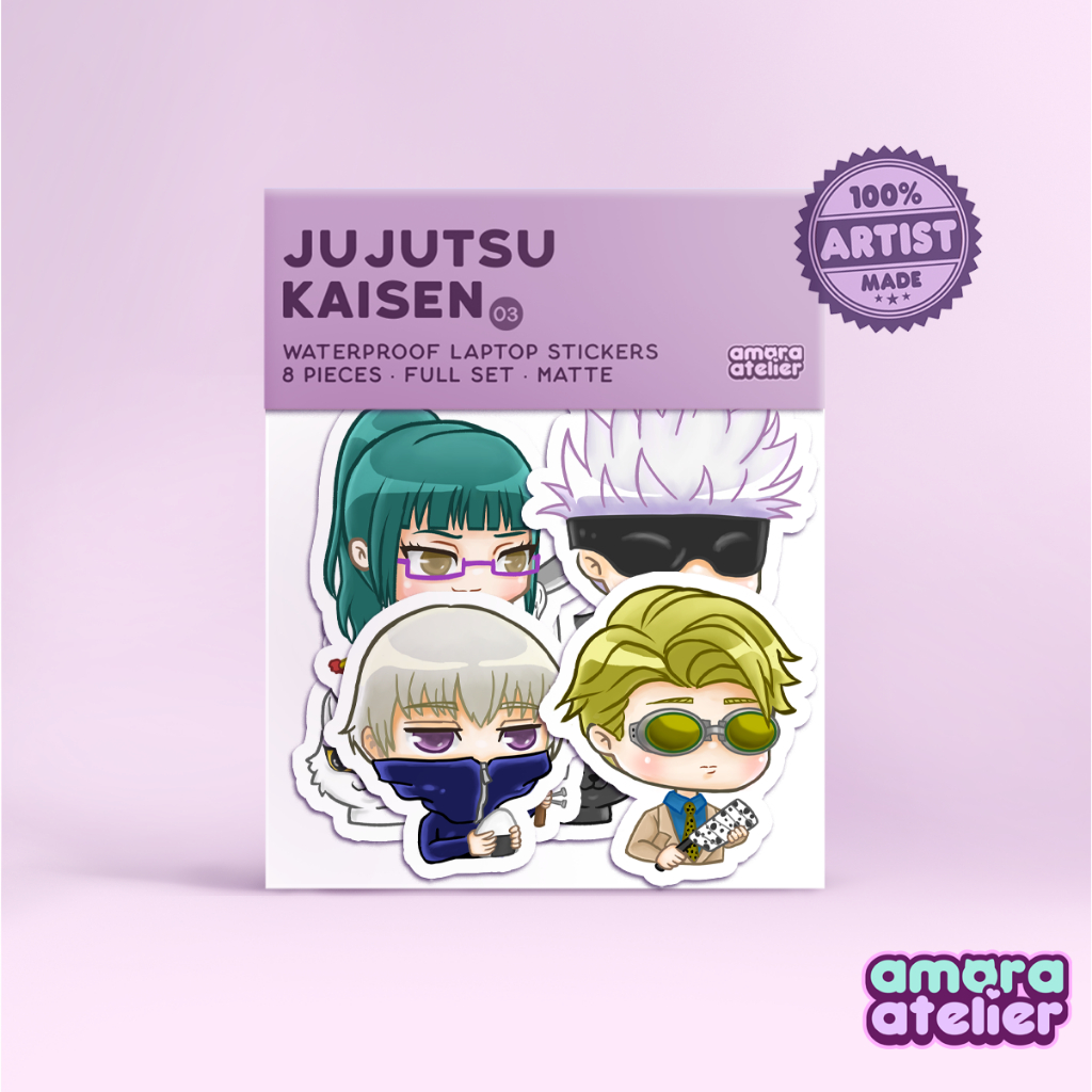 Sticker Pack | Jujutsu Kaisen JJK Laptop Stickers No. 3 | Fan Art by ...
