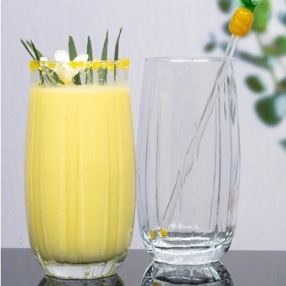 MK GLASS drinking glassware highball glass juice water glass, Striped ...