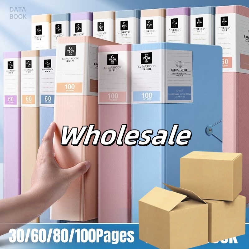 Clear Book Long Size Art Portfolio Folder with Clear Pocket File Folder ...