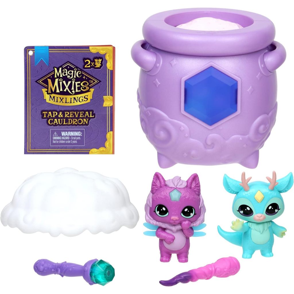 Magic Mixies Mixlings Tap & Reveal Cauldron 2 Pack, Magic Wand Magic ...