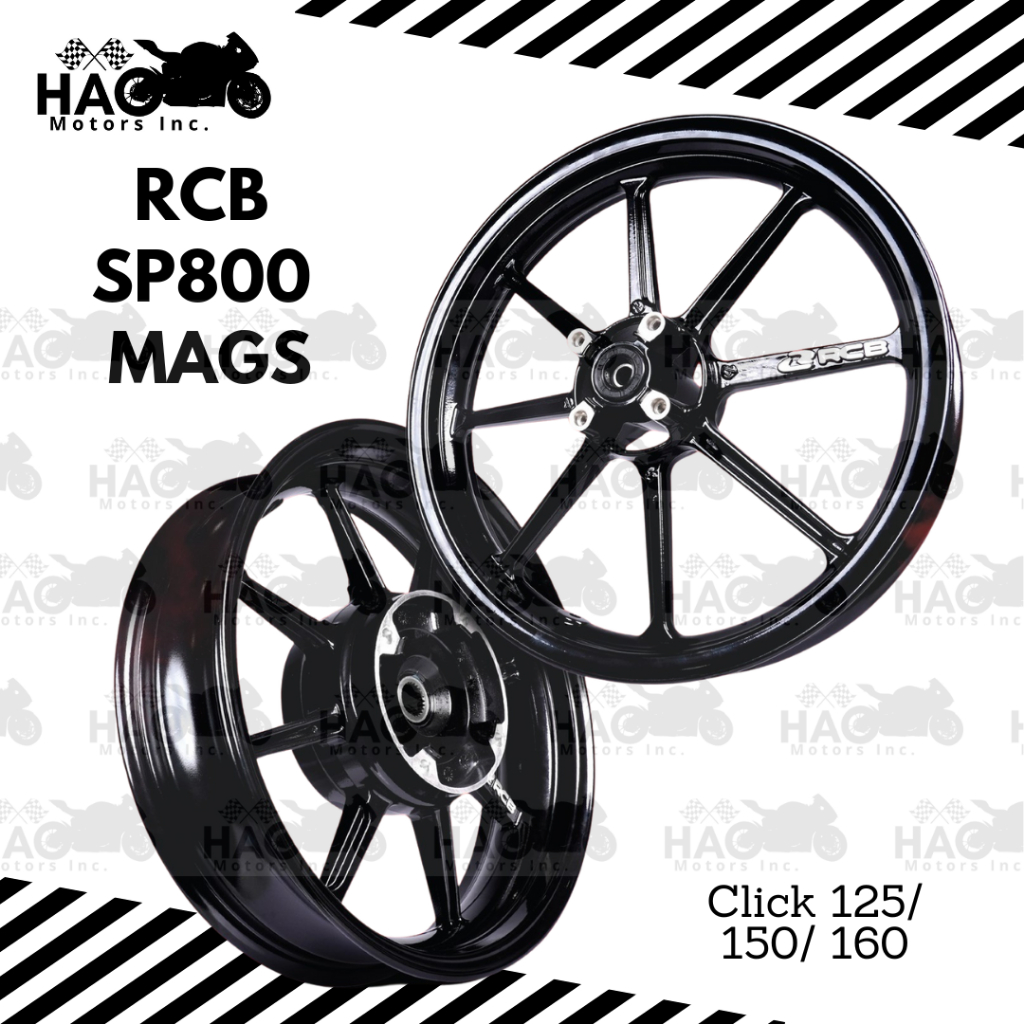 RCB MAGS SP800 NMAX V2/ CLICK 125/ 150/ 160 6/ 8 SPOKES Motor Parts ...