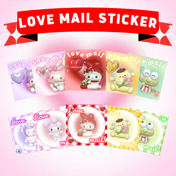 LOVE MAIL STICKERS | MAILER STICKERS | Shopee Malaysia