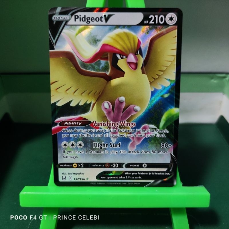 Pokemon TCG - Pidgeot V | Shopee Malaysia