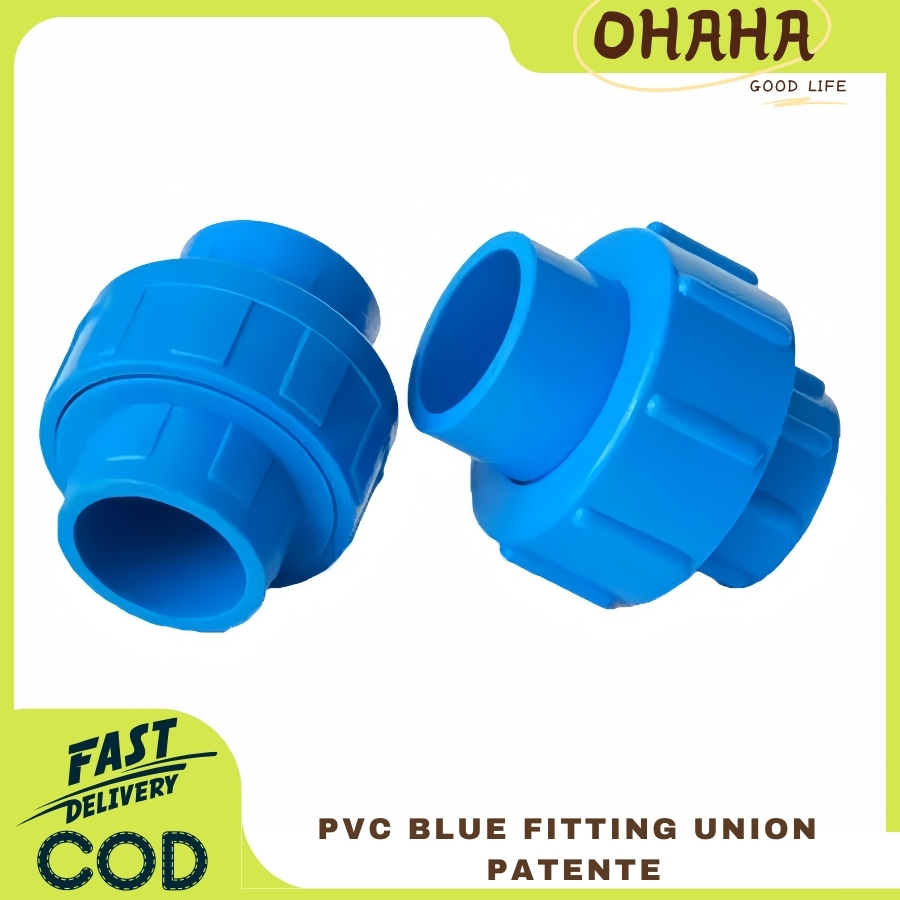 OHAHA PVC BLUE FITTINGS UNION PATENTE 1/2“ 3/4“ 1” 1-1/4” 1-1/2” SOLD ...