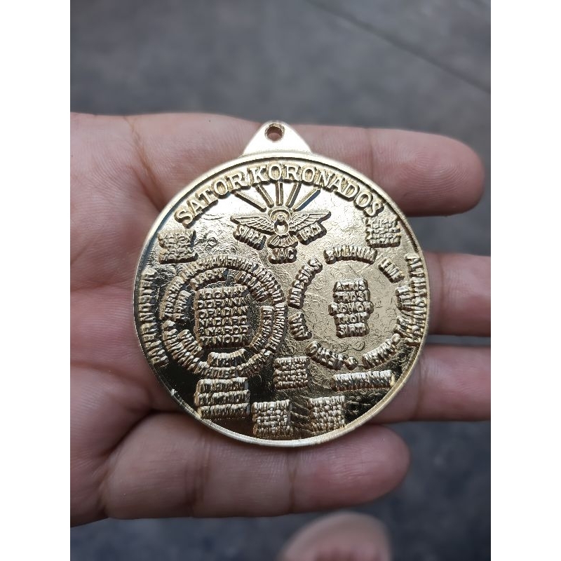 SATOR KORONADOS ENGRAVED MEDALLION WITH ORACION | Shopee Malaysia