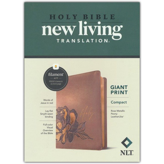 NLT Compact Giant Print Bible, Filament Enabled Edition (Red Letter ...