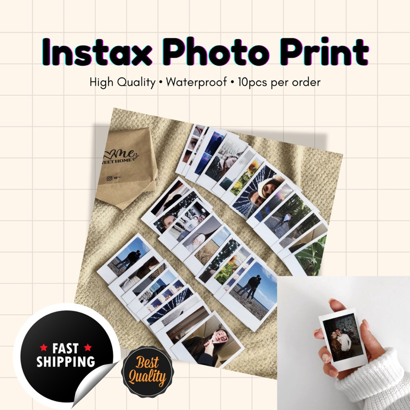 Instax Inspired Photo Mini Printing 10pcs | photo Printing service ...