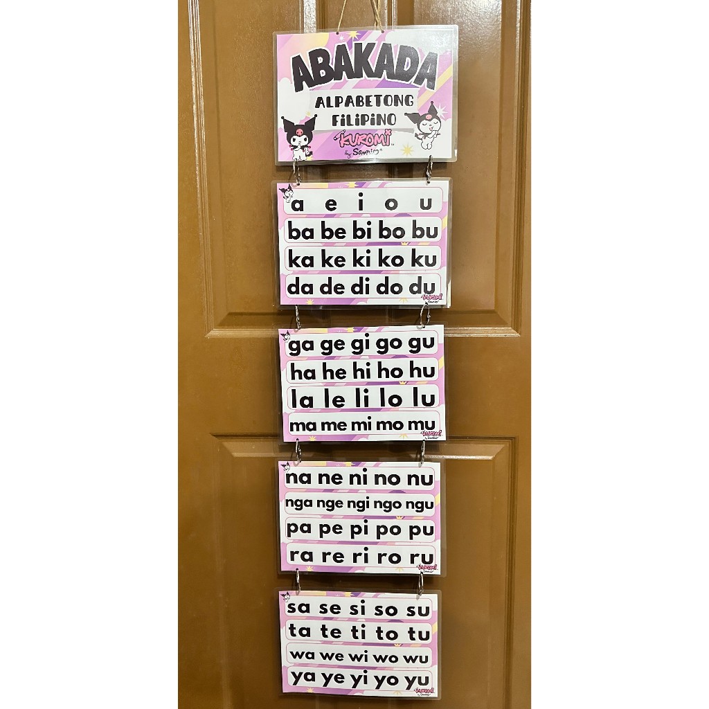 ABAKADA Reading Wall Hanging Chart FULLY LAMINATED for kids | Shopee ...