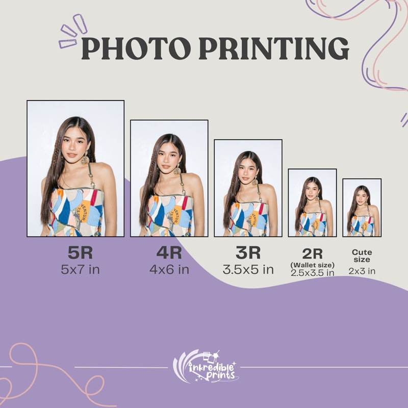 PHOTO PRINTING 5R, 4R, 3R, 2R WALLET SIZE, AND CUTE SIZE | Inkredible Prints | Shopee Malaysia