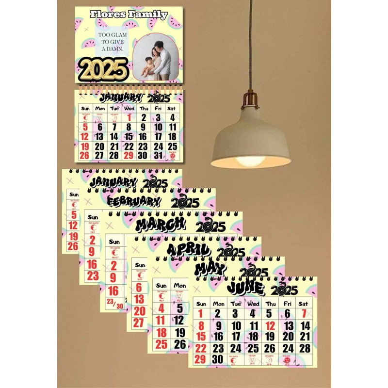 CUSTOMIZE CALENDAR 2024 A4 & A3 HQ | Shopee Malaysia