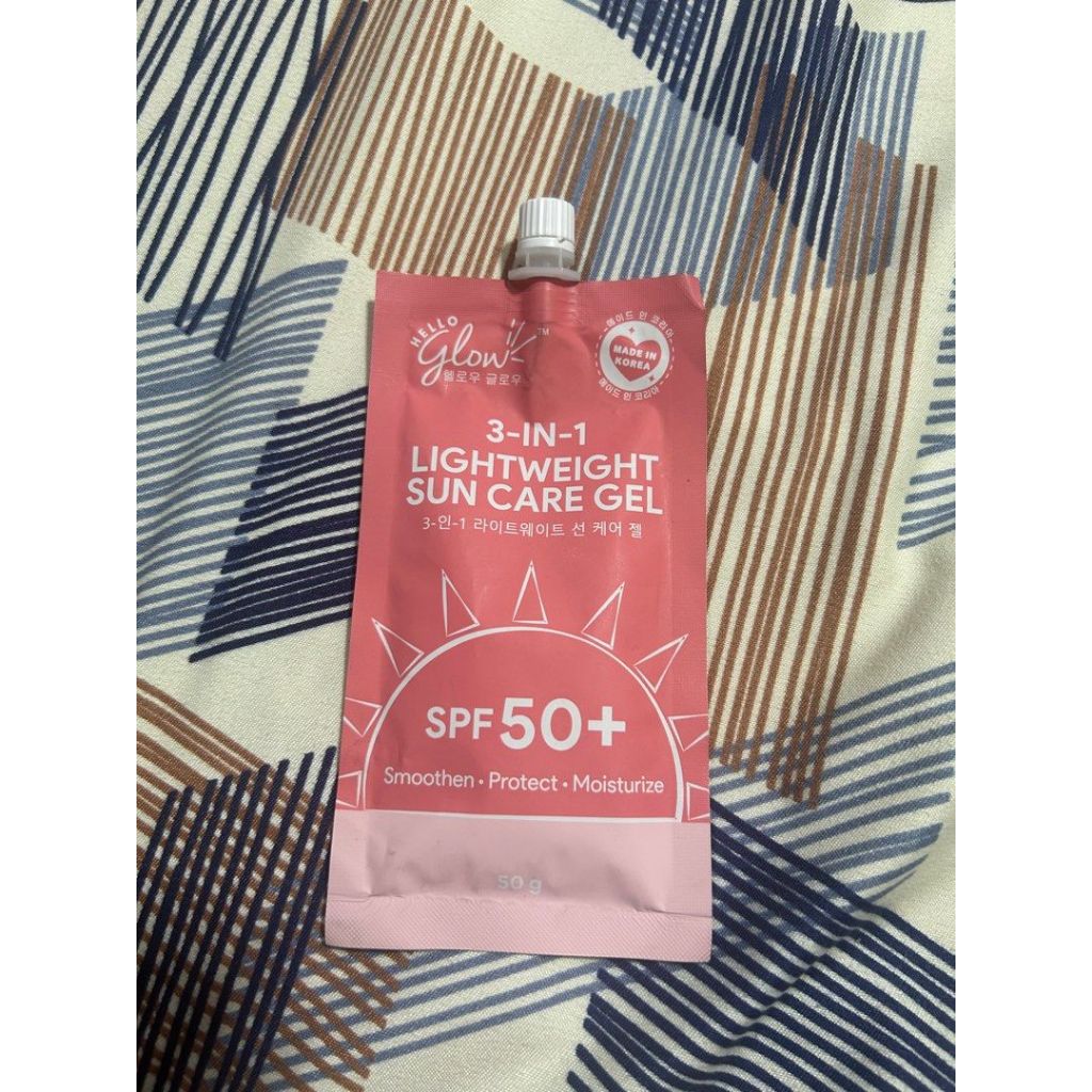 Hello Glow 3 in 1 Lightweight Sun Care Gel-SPF50+(25g) | Shopee Malaysia