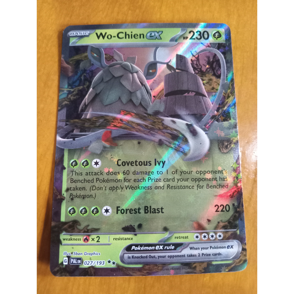 Wo-Chien ex - 027/193 - Ultra Pokemon TCG Standard English Paldea ...