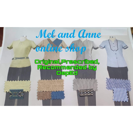 DepEd 2021-2023 Teacher Uniforms (TELA FABRIC ONLY) (FEMALE) | Shopee ...