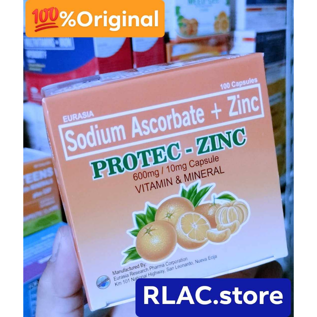 PROTEC ZINC - Sodium Ascorbate + ZINC Vitamin & Mineral - 600mg per ...