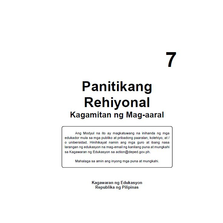 Grade 7 Filipino Kto12 K to 12 Learner's Material Module | Shopee Malaysia