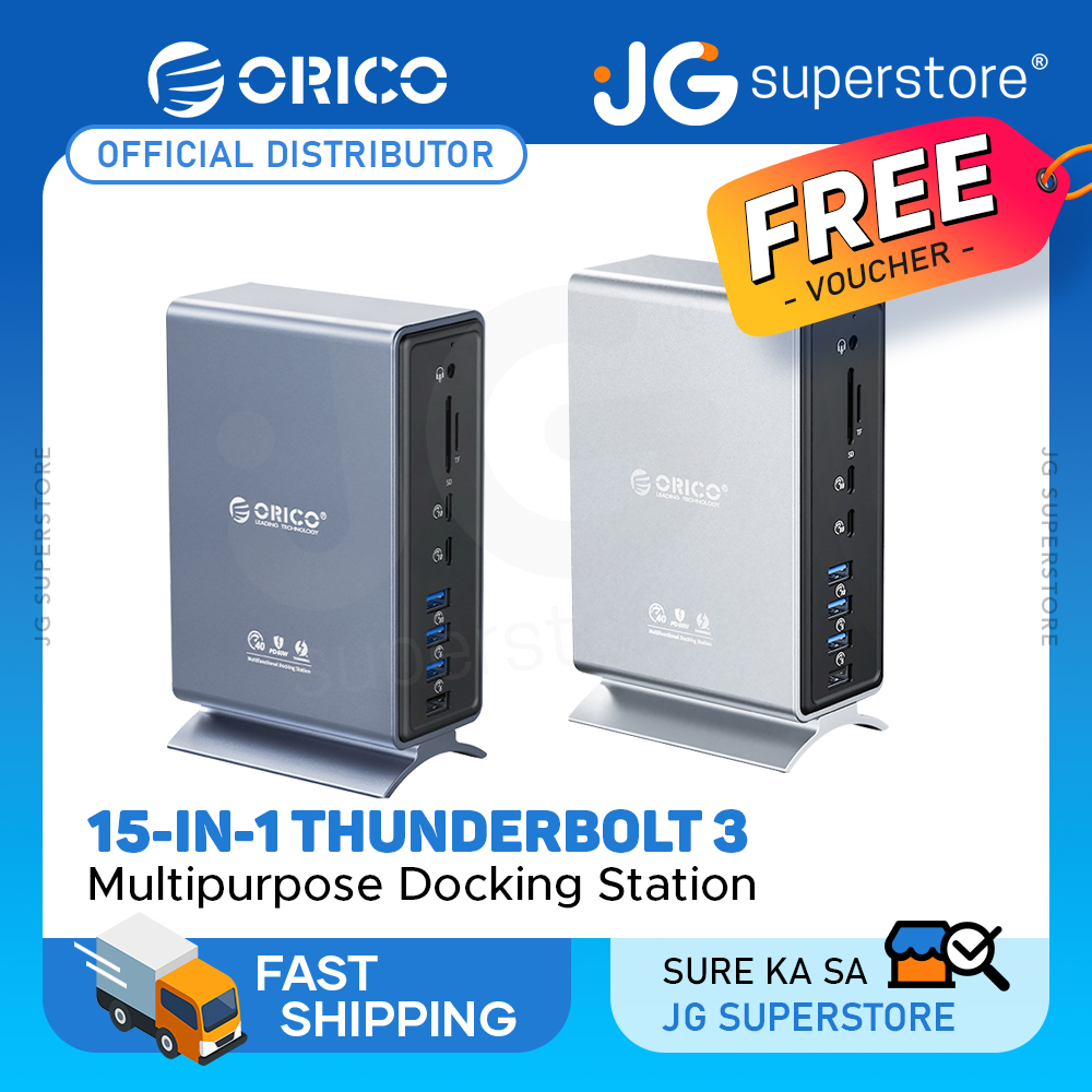 [CLEARANCE] ORICO TB3-S3 Thunderbolt 3 USB 3.1 15-in-1 Docking Station, 40Gbps Transfer Rate ...