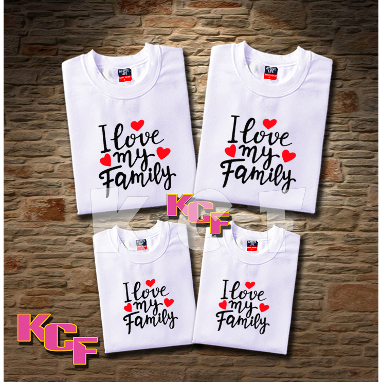 I LOVE MY FAMILY DESIGN FAMILY SET SOLD PER PIECE | Shopee Malaysia