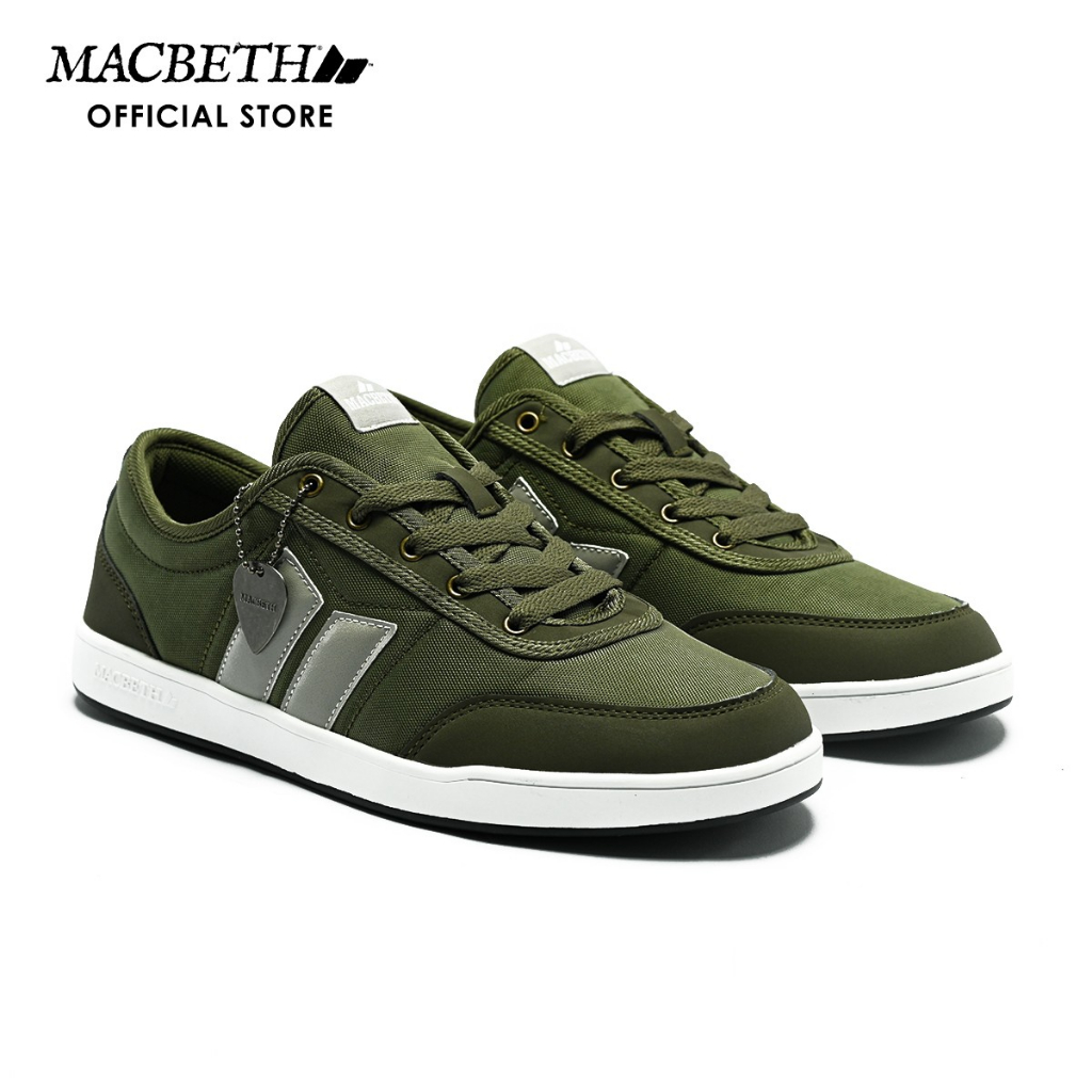 Macbeth Shoes - Boomer ( Olive / White ) | Shopee Malaysia