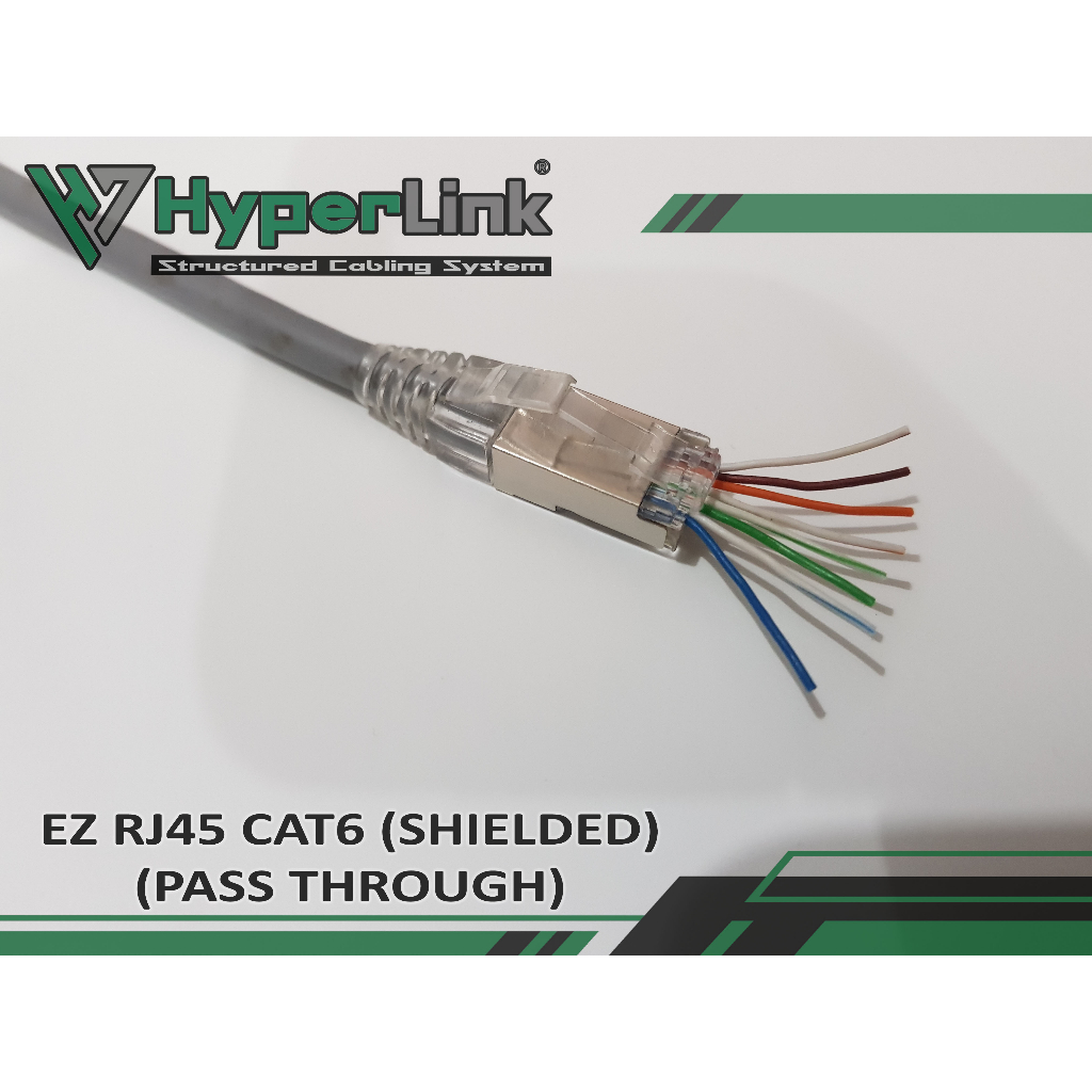 EZ RJ45 CAT6 SHIELDED (PASS THROUGH) (100 PCS) | Shopee Malaysia