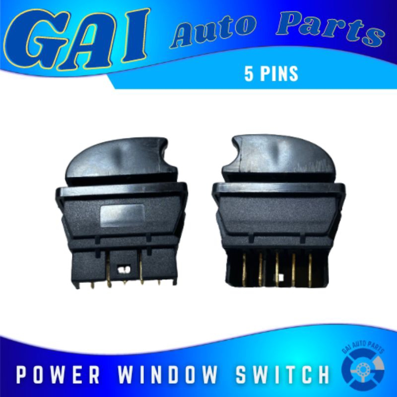 Universal Auto Power Window Switch 5 PINS High Quality | Shopee Malaysia