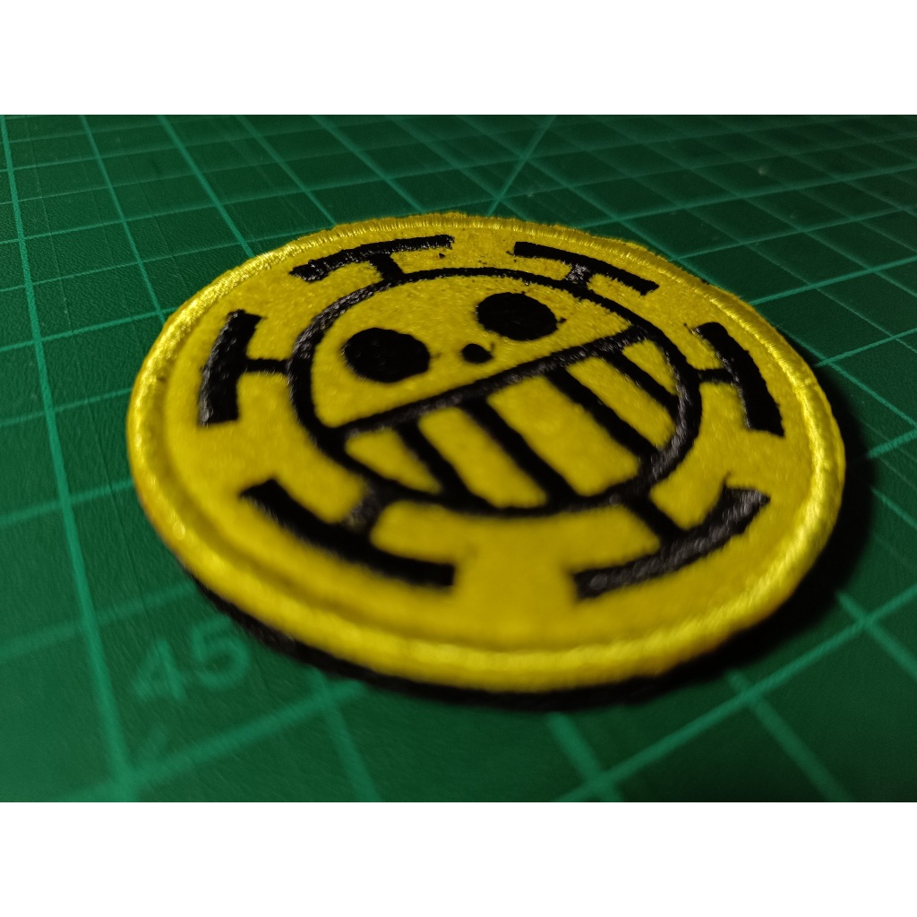 Anime_One_Piece_Heart_Pirate_Logo_Velcro_Embroidery_Patch | Shopee Malaysia