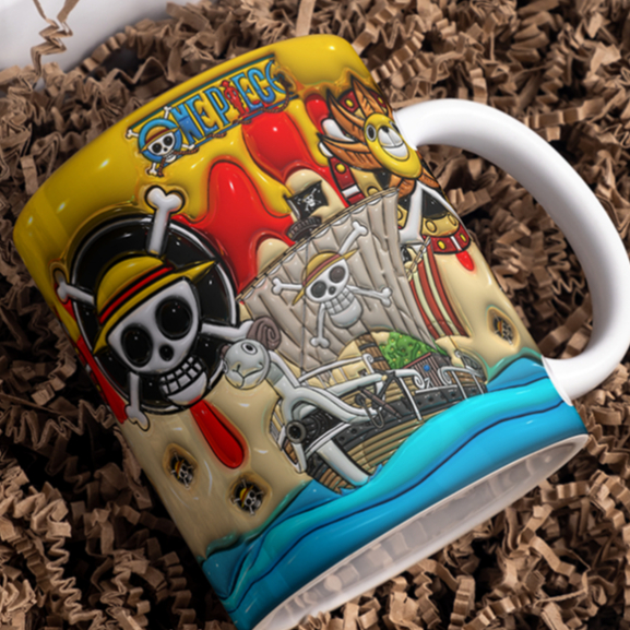 One Piece Sublimation Mug | Luffy Zoro Chopper | 3d EFFECT ONLY | NOT ...