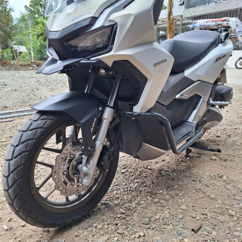 Honda Adv 160 - Half Small Crash Guard Design 2 with Auxiliary Light Bracket (Powder Coated ...