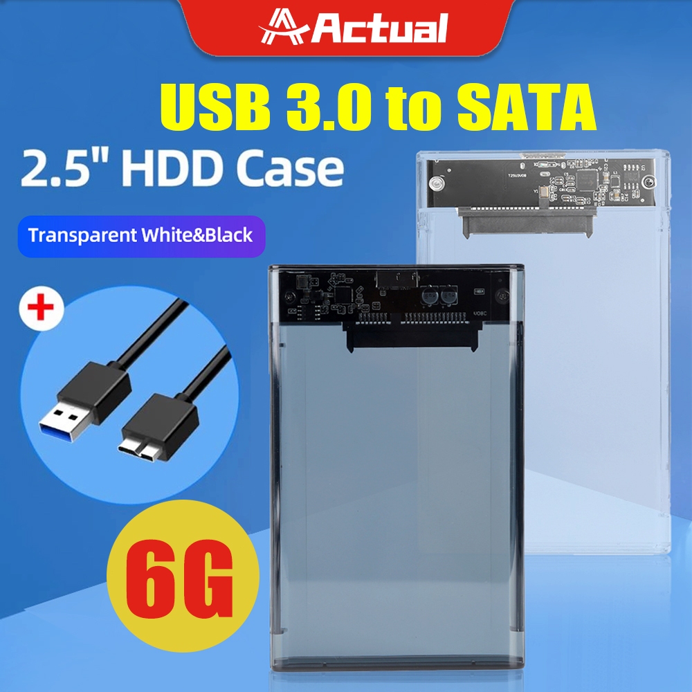 Actual 2.5 Inch USB HDD Case Sata to USB 3.0 Hard Drive Disk SATA ...