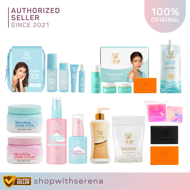 Ivana Skin Rejuvenating Set, Hydra After Glow, Bleaching Cloud, Kojic ...