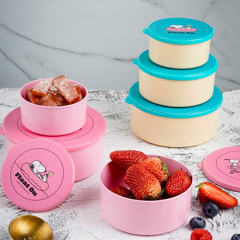 MINISO Snoopy Summer Travel Collection Food Storage Containers 3pcs ...