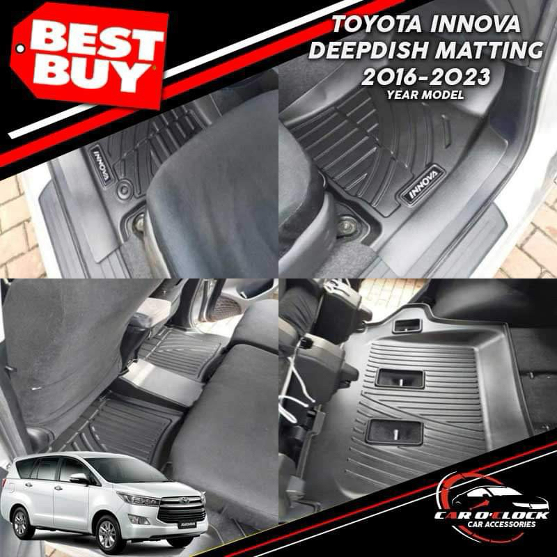 Toyota Innova J E G 2016 - 2024 5D Deepdish Matting Fully Extended ...