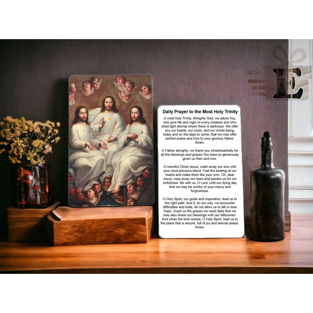 Emmanuel Gift/s for You - THE HOLY TRINITY (PVC CATHOLIC PRAYER CARD ...