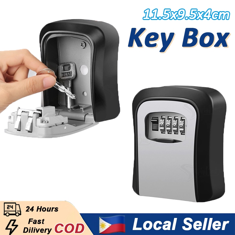 Key Safe Box Password Metal Quality Anti-Theft Key Storage Box Outdoor ...