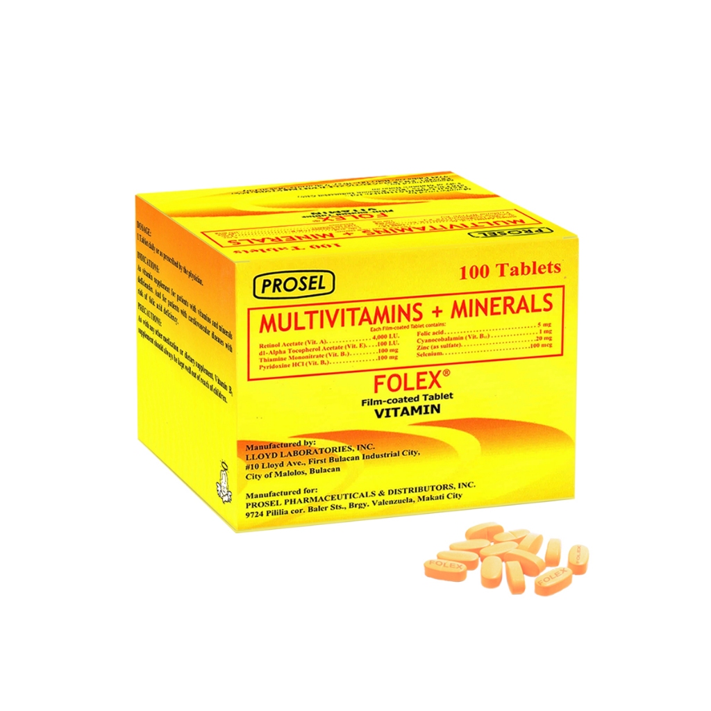 Prosel Folex Tablet Multivitamins and Minerals by 100's | Shopee Malaysia