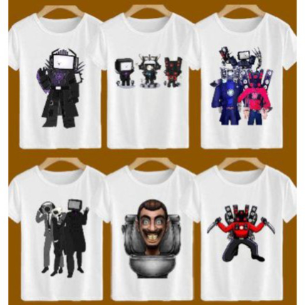 CCTV MAN SPEAKERMAN TITAN CAMERAMAN SKIBIDI TOILET White Shirts for ...