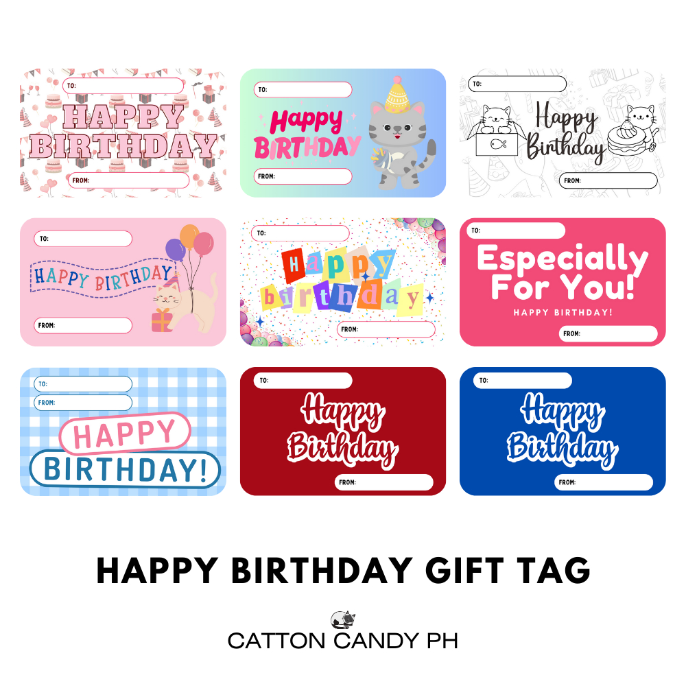 Happy Birthday Gift Tags | Card 10 pcs per pack | Shopee Malaysia