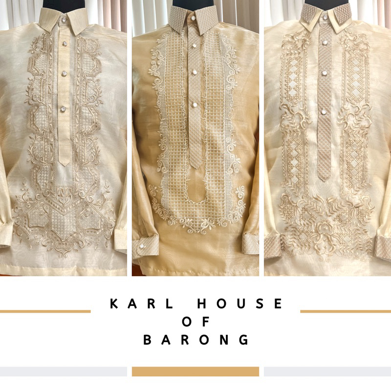 Barong Tagalog for Men. Pinya Organza with Lining. Sports Collar ...
