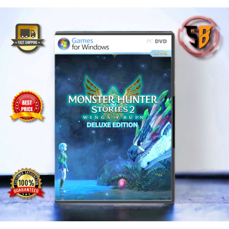 PC Laptop Video Game MHS Monster Hunter Stories 2 Deluxe Edition +DLC RPG Windows OS Easy ...