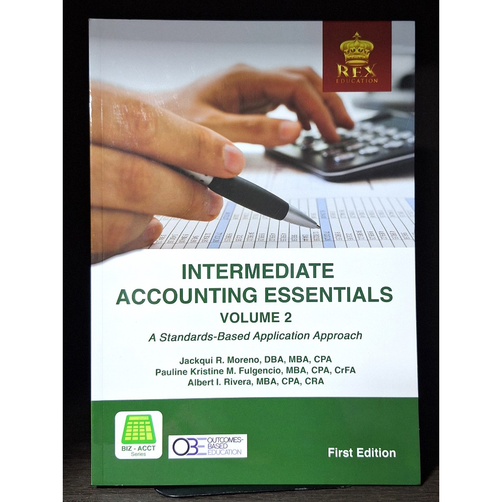Intermediate Accounting Essentials Volume 2 A Standards-Based ...