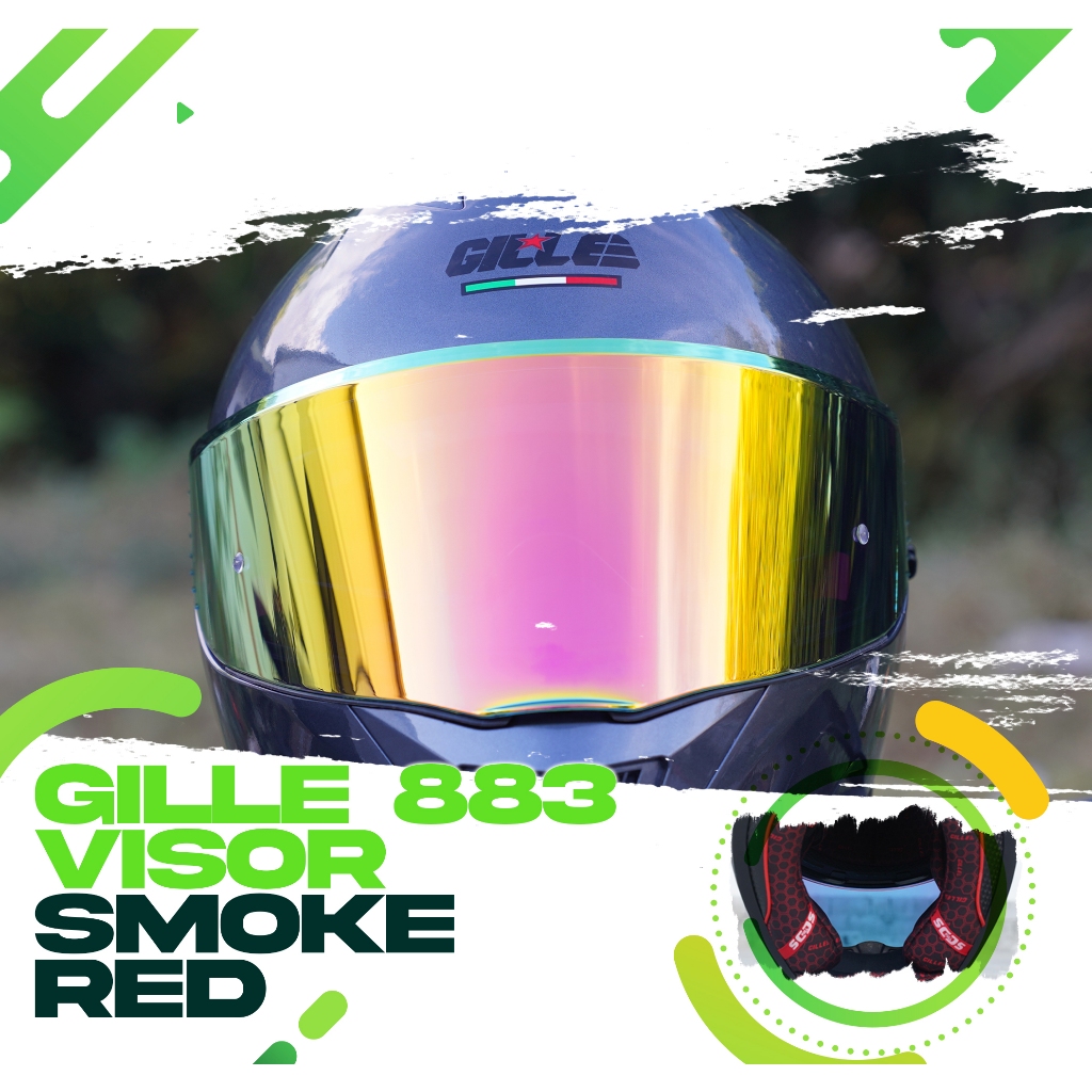 Gille 883 FALCON Outer Visor Revo Smoke Lens Accessories for Motorcycle ...