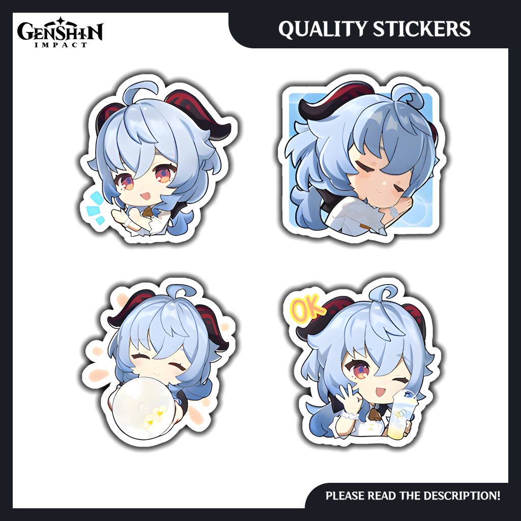 Ganyu HEYTEA Collab - Genshin Impact Emoji Stickers | Shopee Malaysia
