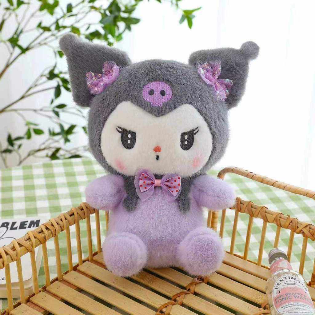 KF Sanrio Character Kuromi Stuffed Toys Birthday Gift For Kids | Shopee ...