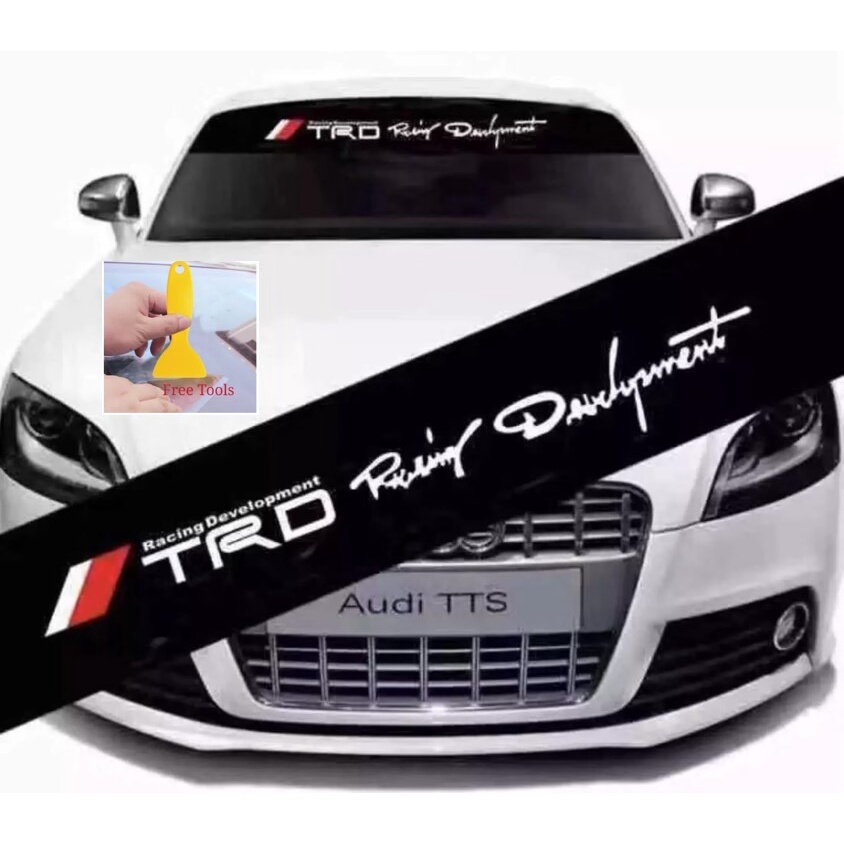 (Free Tools)TRD reflective sticker Toyota windshield sticker | Shopee ...