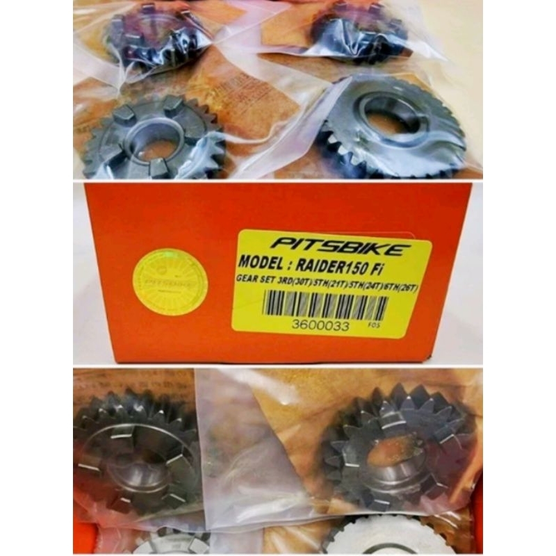 PITSBIKE RAIDER FI Racing Gear set Lighten R150 Raider150 type 3/5/6 ...