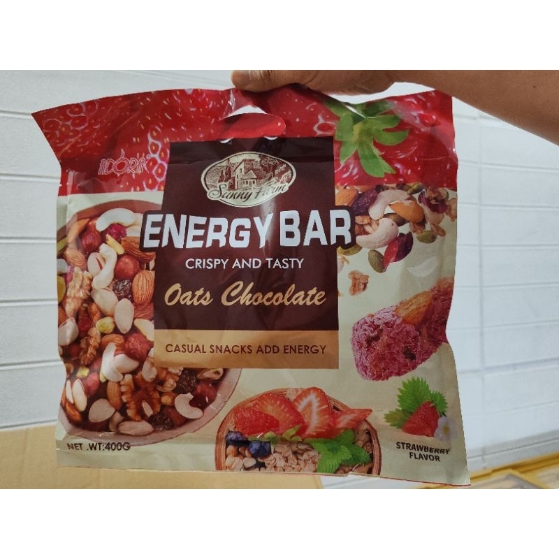 ADORA Energy Bar Crispy and Tasty Oats Chocolate (Strawberry flavor ...
