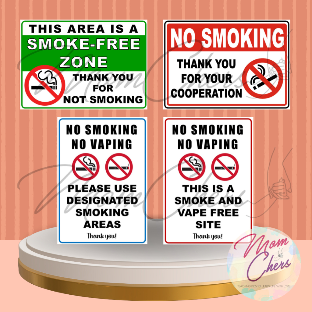 LAMINATED SIGNAGE NO SMOKING 250mic | Shopee Malaysia